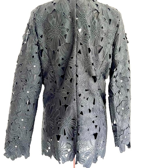 berek | Jackets & Coats | Nwt Berek Floral Lace Jacket Peekaboo 3d ...